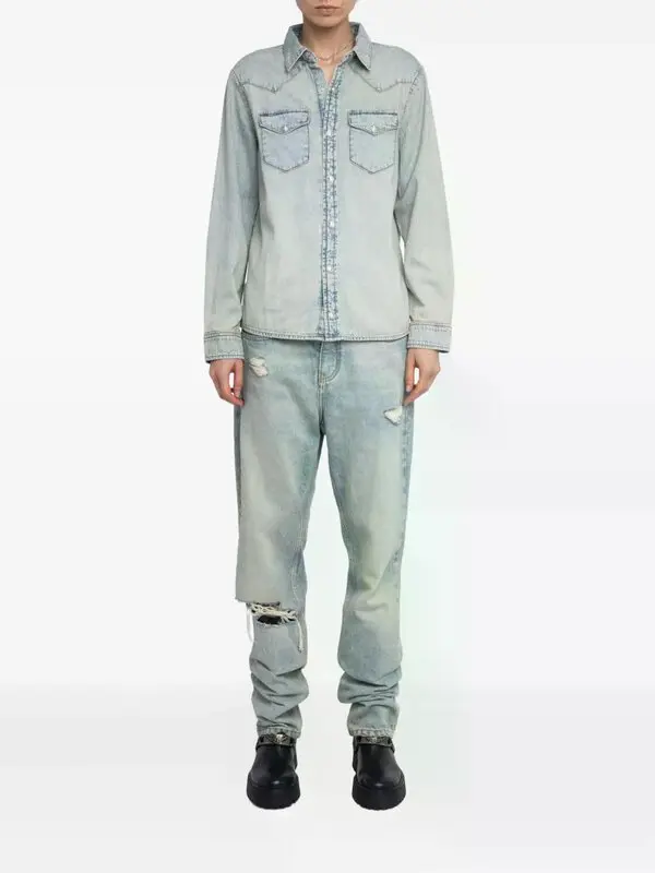 Zadig&Voltaire Stud-embellished Denim Shirt