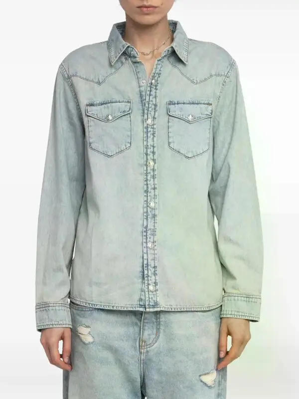 Zadig&Voltaire Stud-embellished Denim Shirt