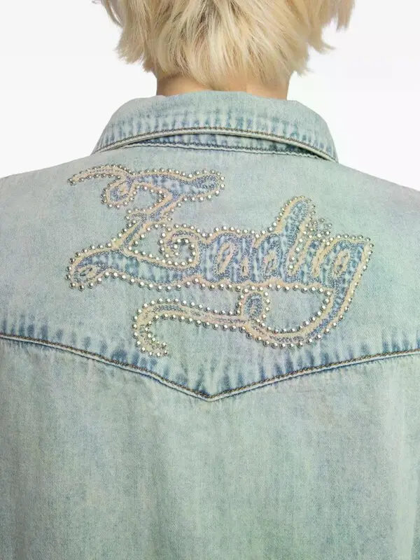 Zadig&Voltaire Stud-embellished Denim Shirt