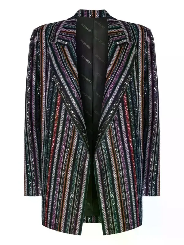 Missoni Sequin-embellished Striped Jacket