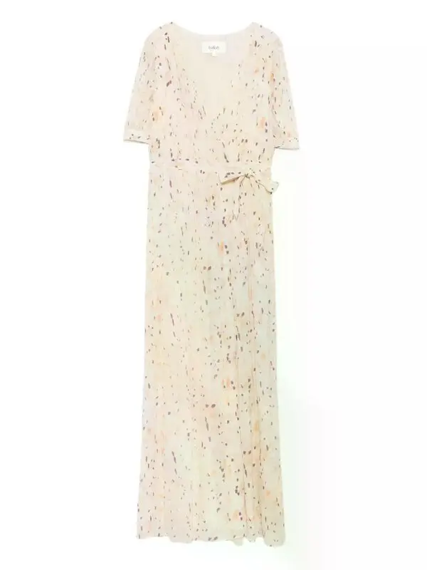 Ba&sh Kris Wrap-print Maxi Dress - Neutrals