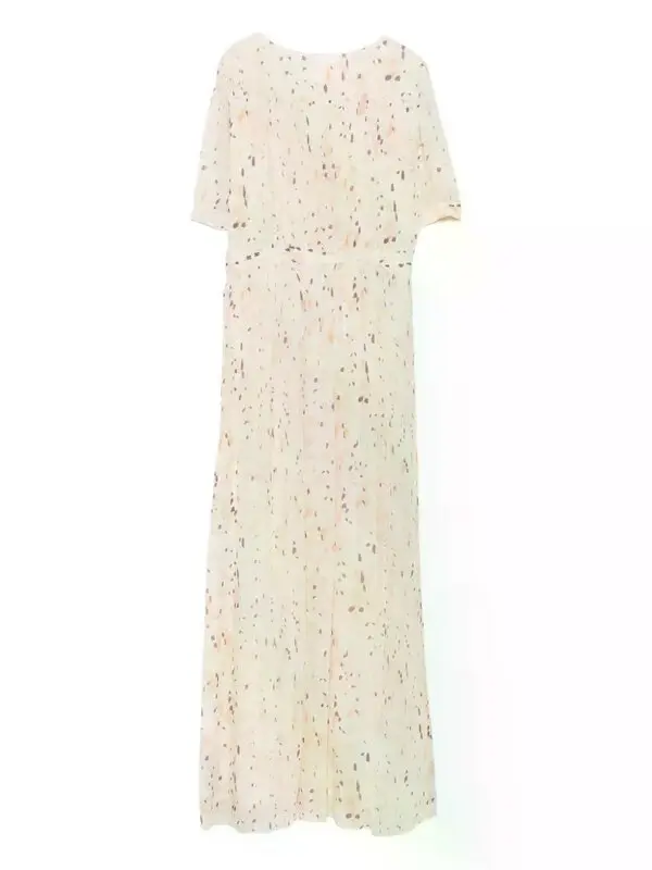 Ba&sh Kris Wrap-print Maxi Dress - Neutrals