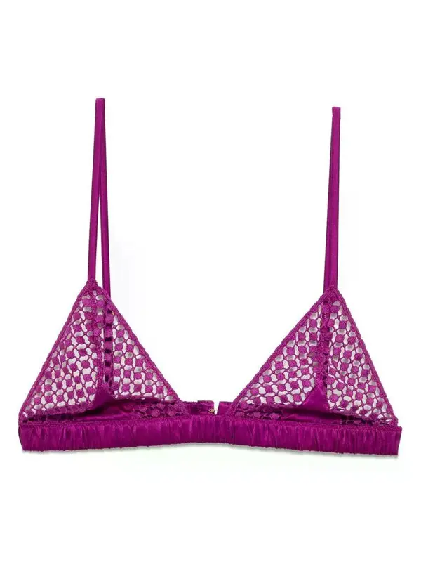 Kiki De Montparnasse Pointelle Soft Bra - Purple