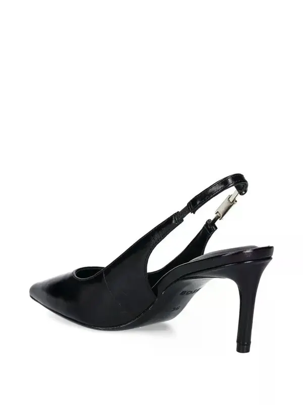 BOSS 75mm Leather Slingback Pumps