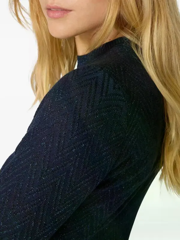 Missoni Zigzag-pattern Mini Dress - Blue