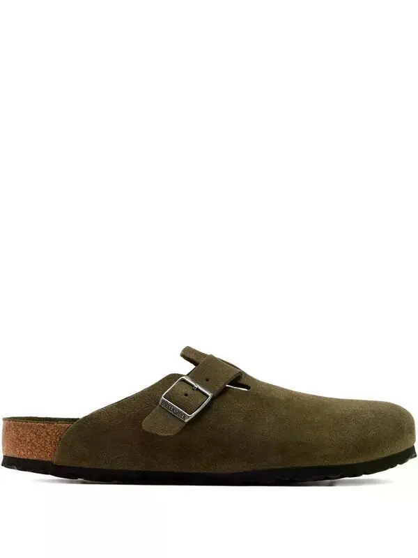 BIRKENSTOCK Boston Bs Buckle Suede Clogs