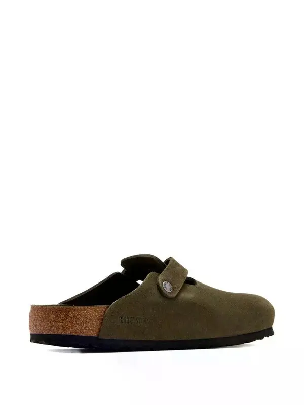 BIRKENSTOCK Boston Bs Buckle Suede Clogs