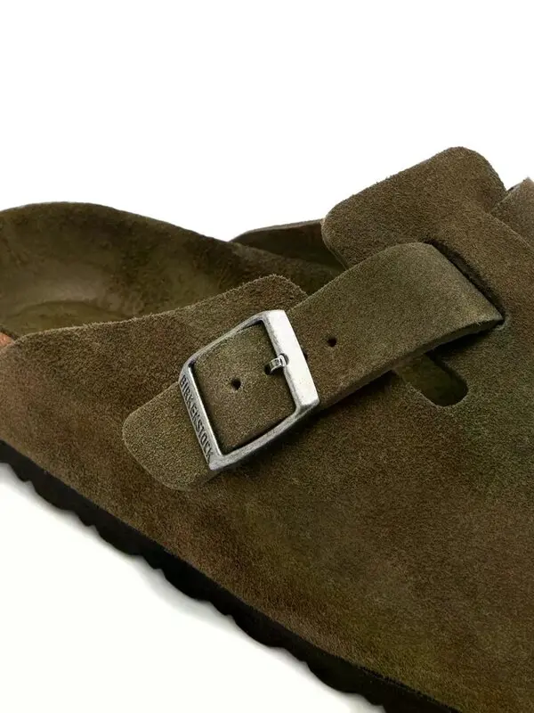 BIRKENSTOCK Boston Bs Buckle Suede Clogs
