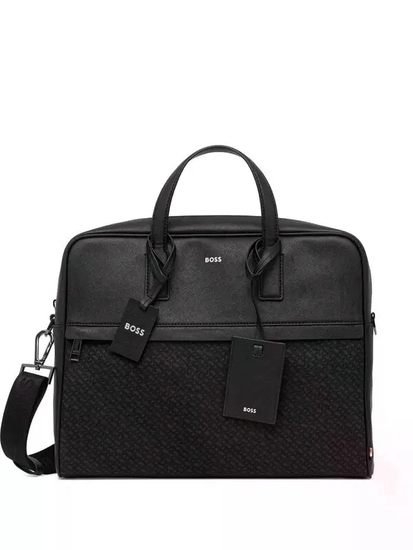 Hugo Boss Logo Briefcase - Black