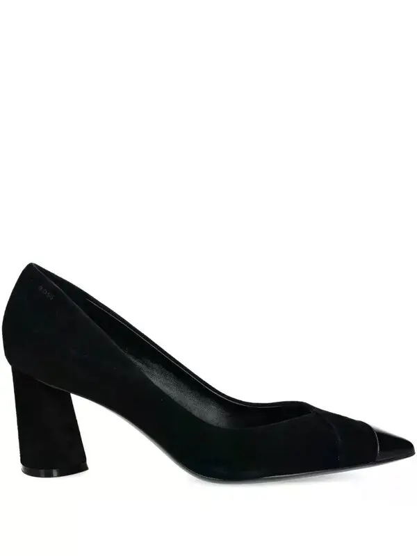 BOSS Leather Cap-toe Pumps