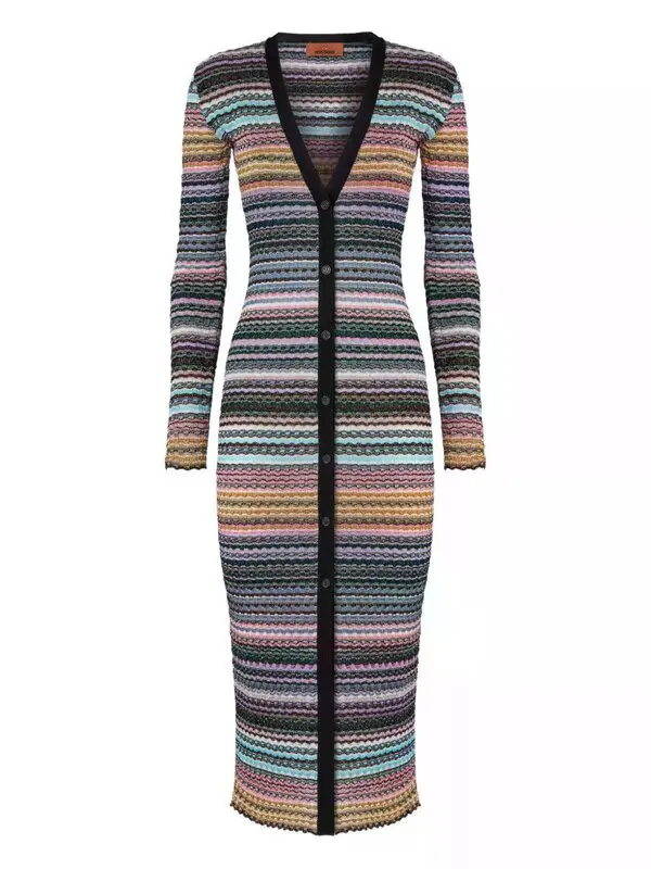 Missoni Striped-pattern Buttoned Cardigan