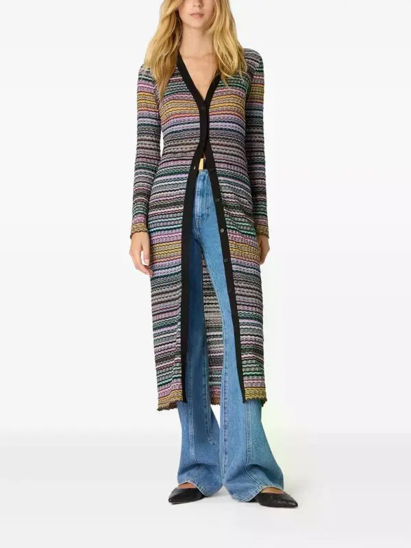 Missoni Striped-pattern Buttoned Cardigan