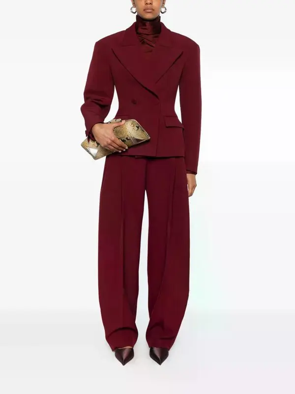 Andamane Double-breasted Jacket - Red