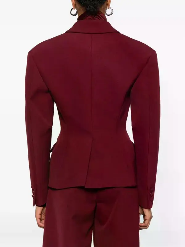 Andamane Double-breasted Jacket - Red