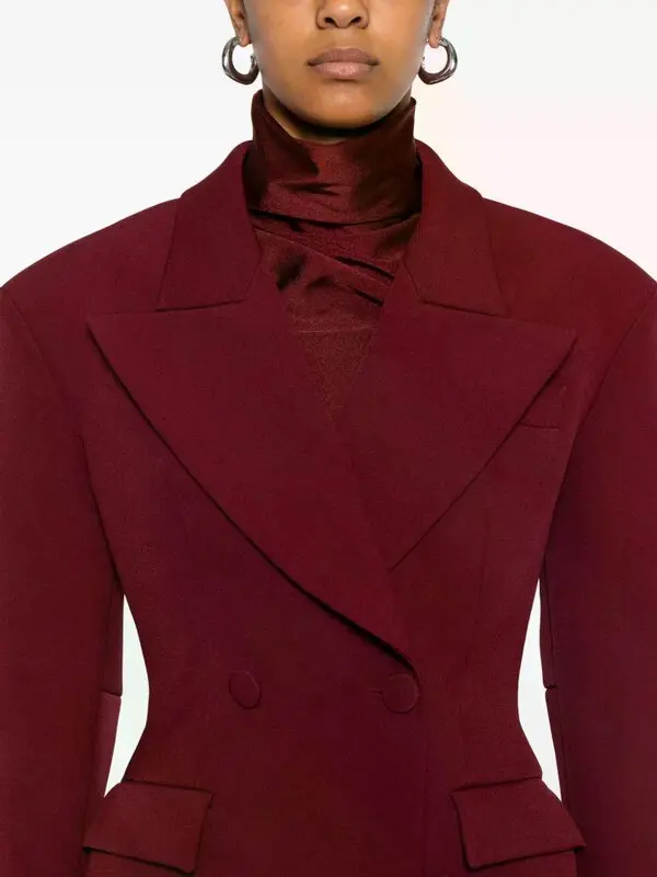 Andamane Double-breasted Jacket - Red