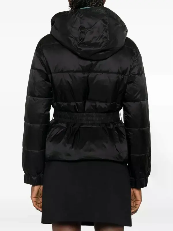 TWINSET Hooded Belted Puffer Jacket