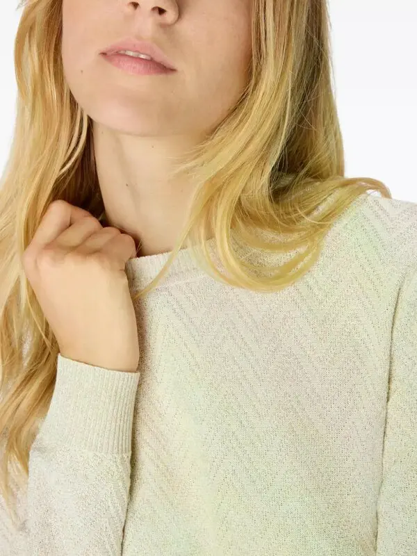 Missoni Chevron-pattern Crew-neck Sweater - Neutrals