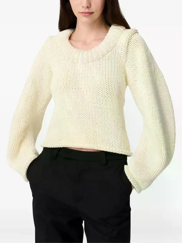 Axel Arigato Balloon-sleeve Round-neck Sweater