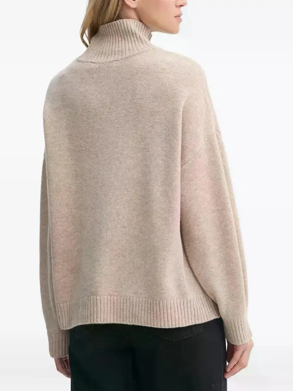 GESTUZ Turtleneck Balloon-sleeve Sweater