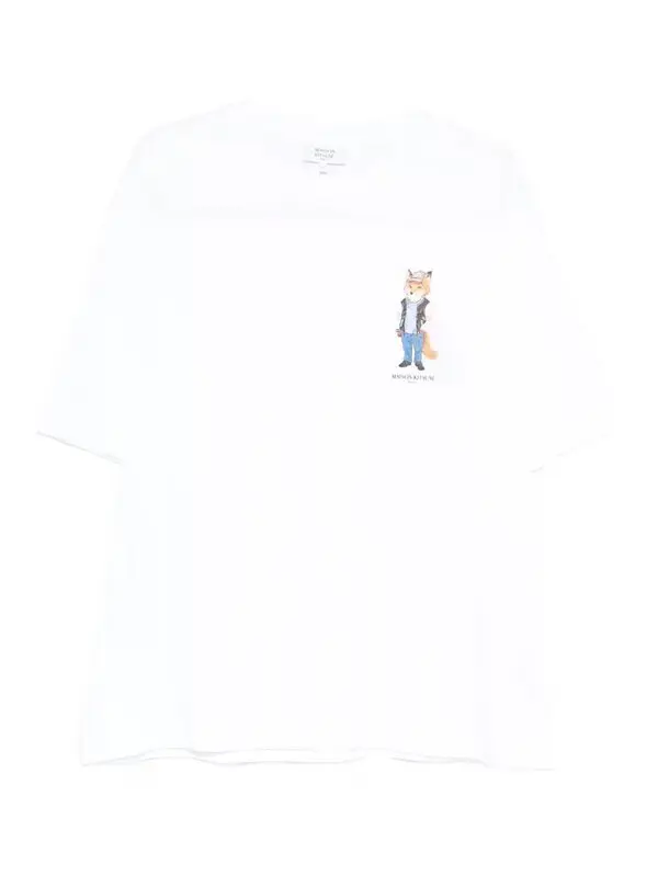 Maison Kitsuné Fox-print T-shirt - White