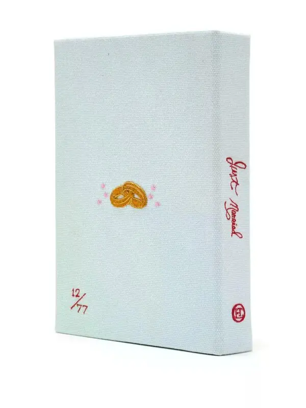 OLYMPIA LE-TAN Embroidered Doves Clutch - Blue