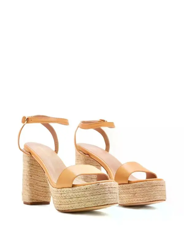 ANDREA GOMEZ 40mm Leather Platform Sandals