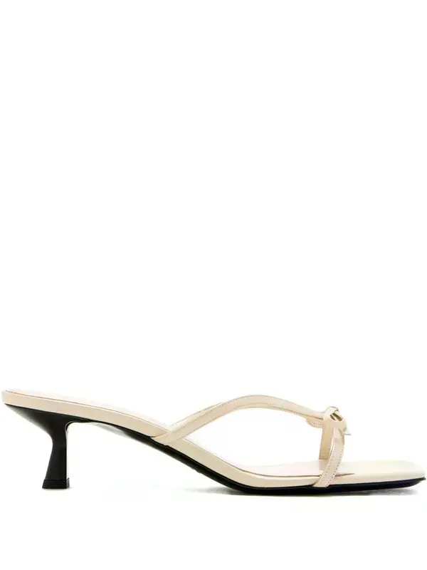 ANINE BING 55mm Bow-detail Square-toe Sandals