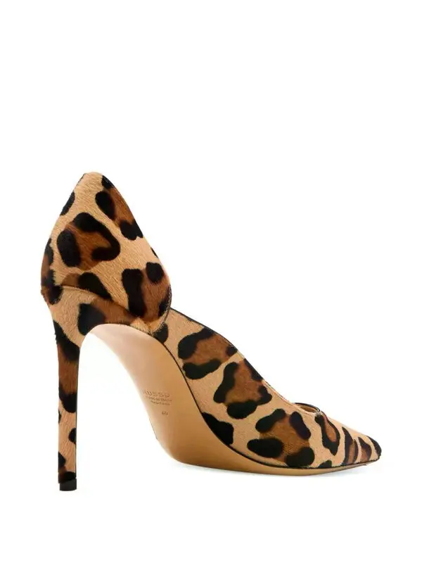 FRANCESCO RUSSO 95mm Leopard-print Stiletto Pumps