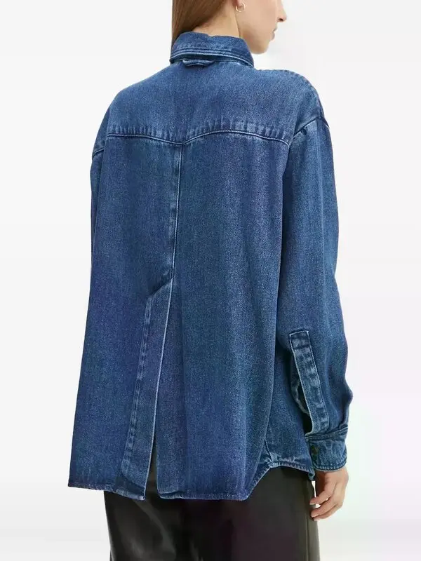 WON HUNDRED Denim Button-fastening Shirt