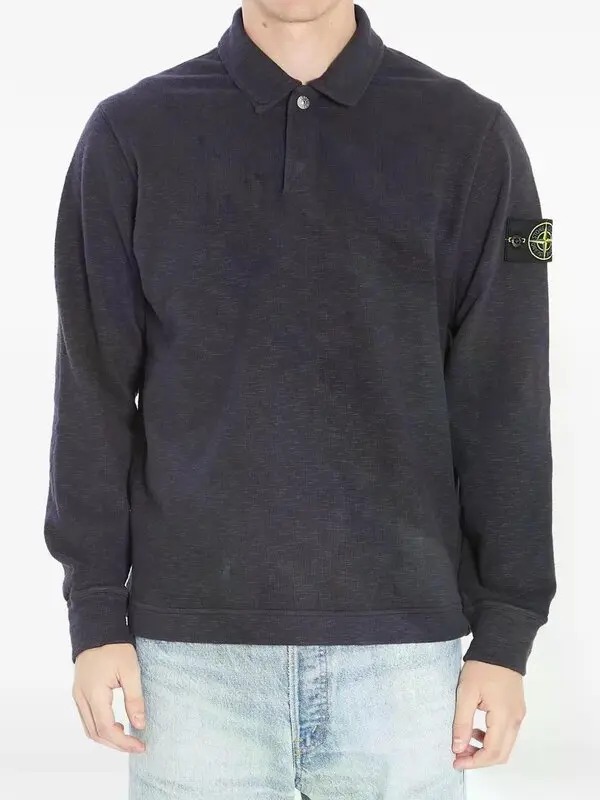 Stone Island Compass-detail Polo Shirt