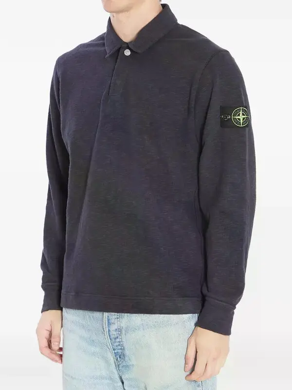 Stone Island Compass-detail Polo Shirt