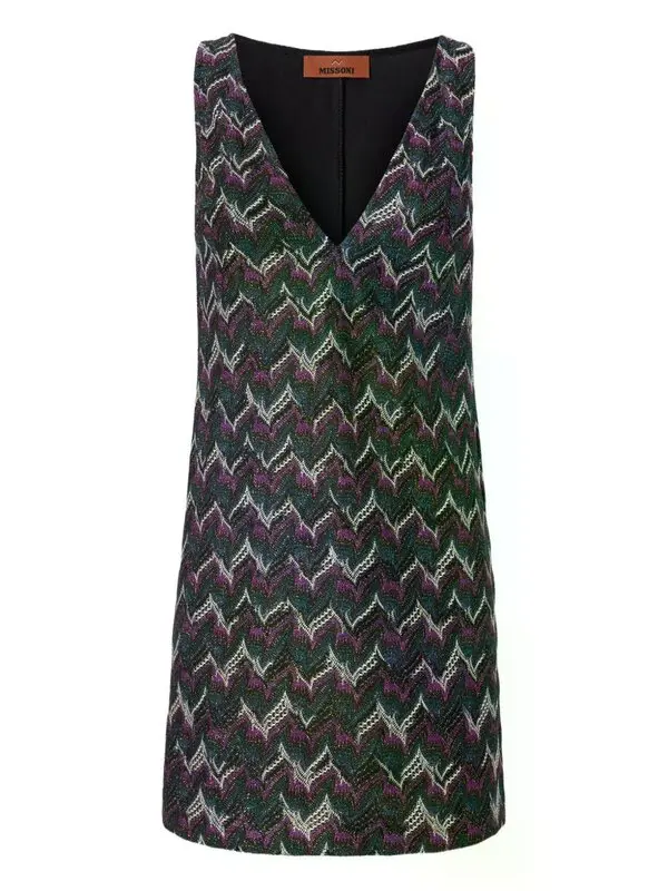 Missoni Zigzag-pattern Mini Dress