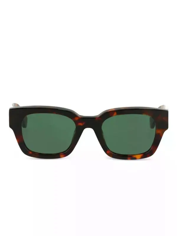 Off-White Tortoiseshell Round-frame Sunglasses - Brown