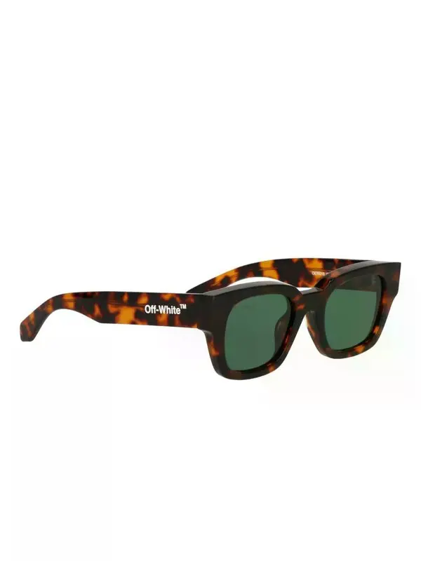 Off-White Tortoiseshell Round-frame Sunglasses
