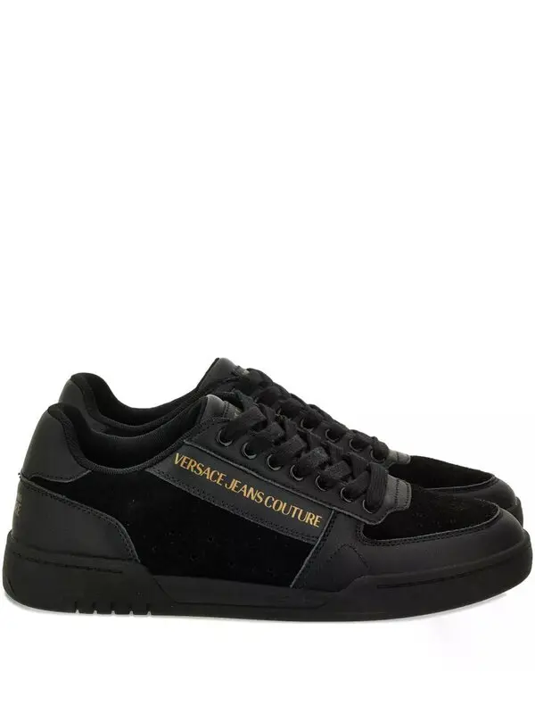 Versace Logo Leather Sneakers