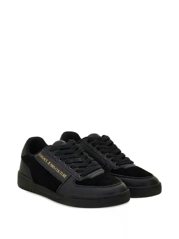 Versace Logo Leather Sneakers