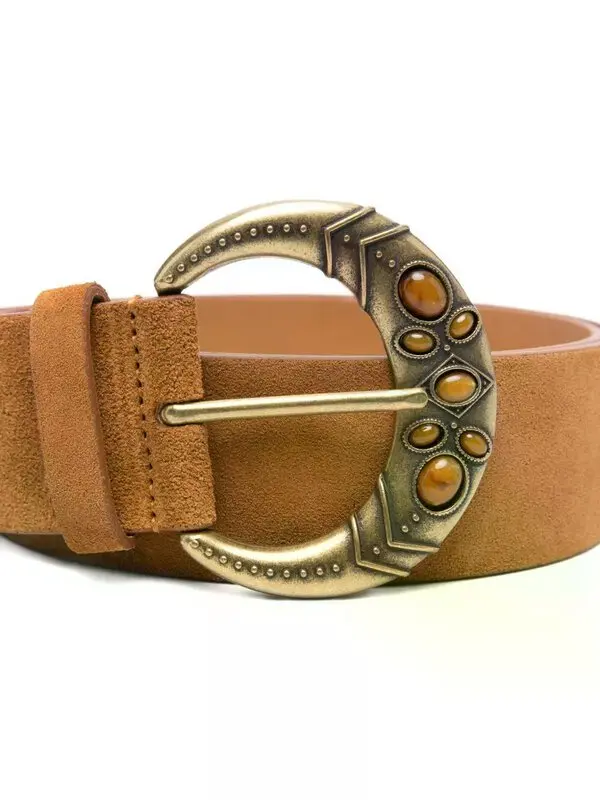 Ba&sh Brody Suede Belt - Brown | Editorialist display picture 1