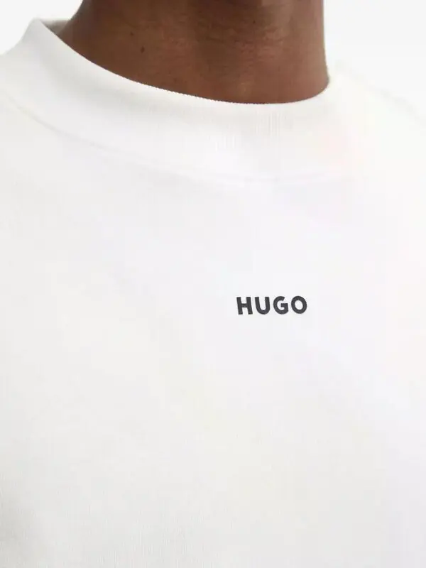 Hugo Logo-embroidered Crew-neck Sweater