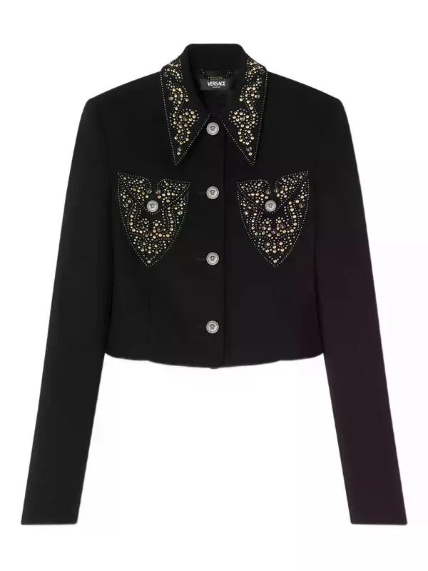Versace Embellished-pocket Jacket