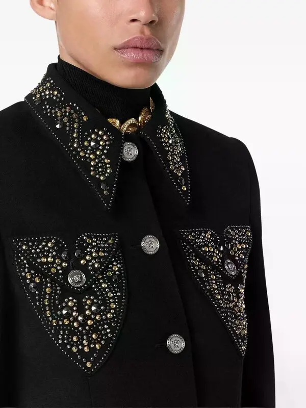 Versace Embellished-pocket Jacket