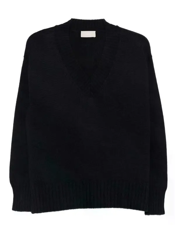 DRUMOHR V-neck Wool Sweater - Blue