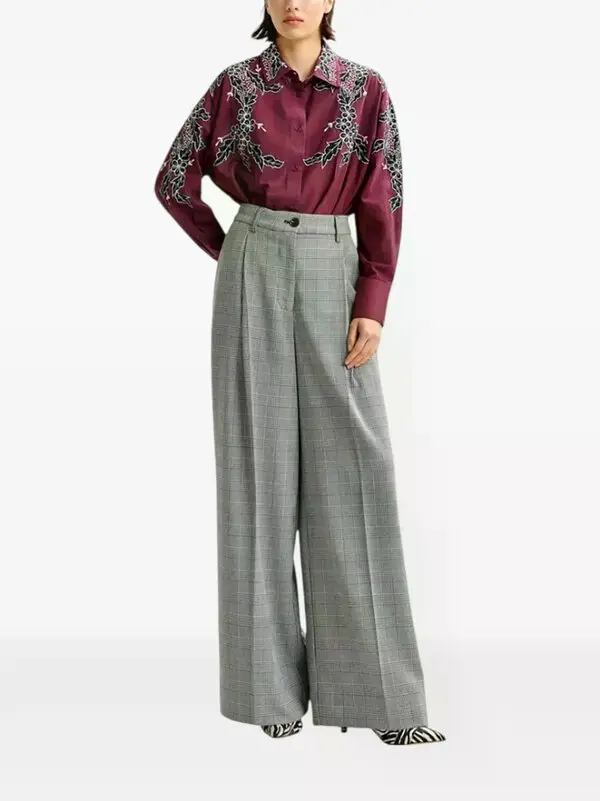 Essentiel Antwerp Check-pattern Trousers