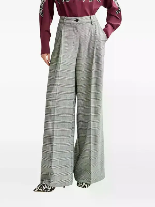 Essentiel Antwerp Check-pattern Trousers