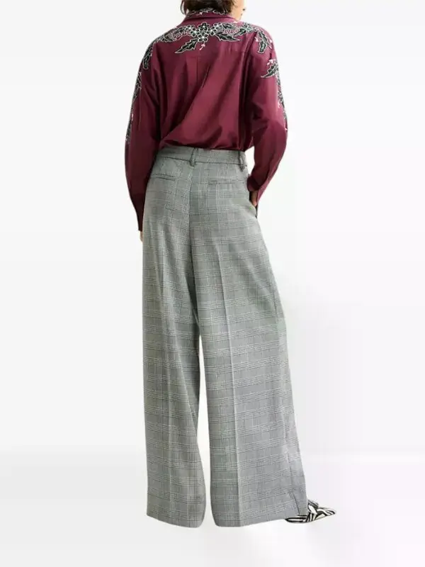 Essentiel Antwerp Check-pattern Trousers