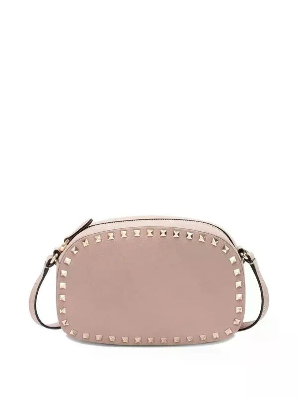 Valentino Garavani Rockstud Embellishment Leather Crossbody Bag - Pink