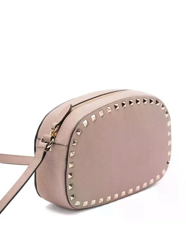 Valentino Garavani Rockstud Embellishment Leather Crossbody Bag - Pink