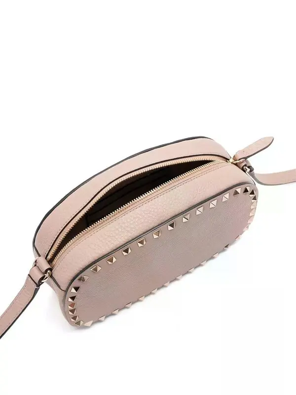 Valentino Garavani Rockstud Embellishment Leather Crossbody Bag - Pink