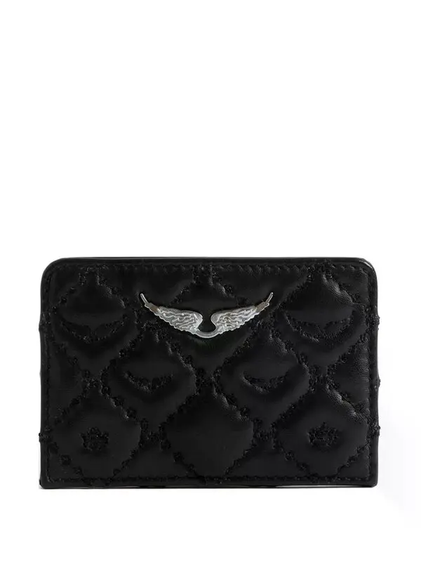 Zadig&Voltaire Quilted Logo-plaque Cardholder - Black
