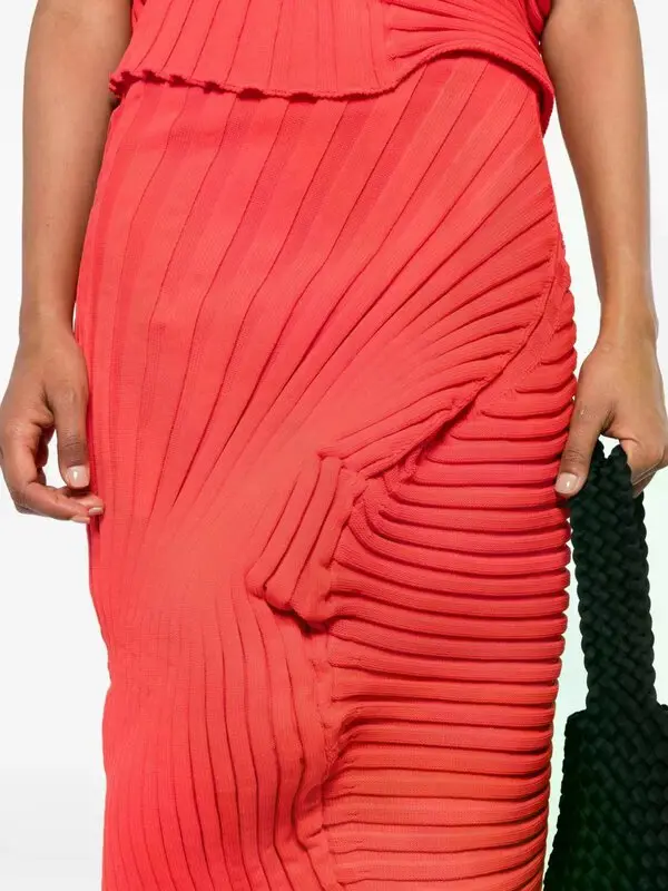 Issey Miyake Knit Pleated Maxi Skirt