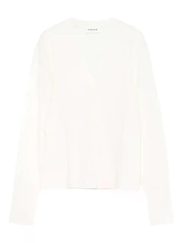 P.a.r.o.s.h Button-front Cropped Cardigan - White